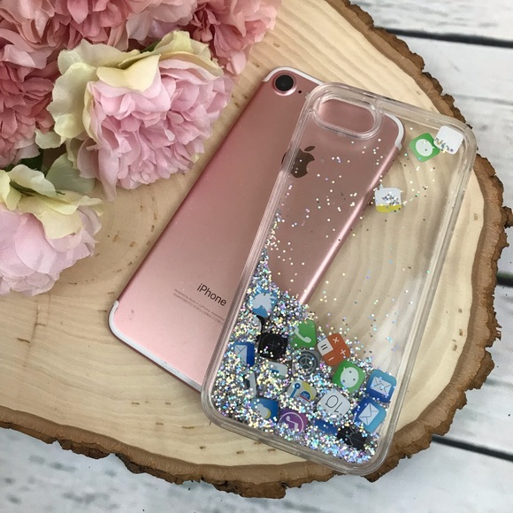 Accessories | Apple App Icon Glitter Quicksand Iphone Case | Poshmark